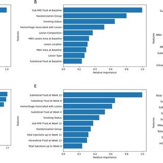 Relative Feature Importance For The Selected Svm Model For Predicting