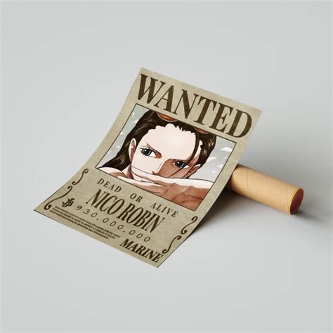 Poster One Piece Wanted Nico Robin New Bounty Size 12×18 Inches