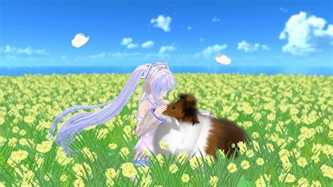 MMDHow To Use Swinging Flower Field MMD Stage YouTube