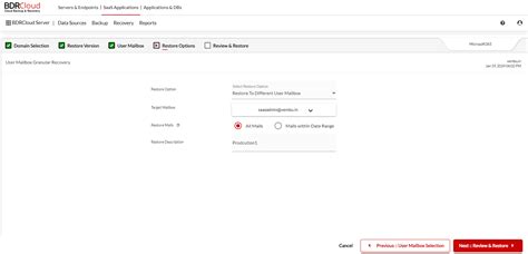 Restore Entire Mailbox Helpguide
