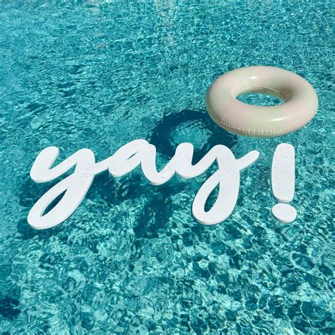 Floating Pool Letters For Outdoor Events