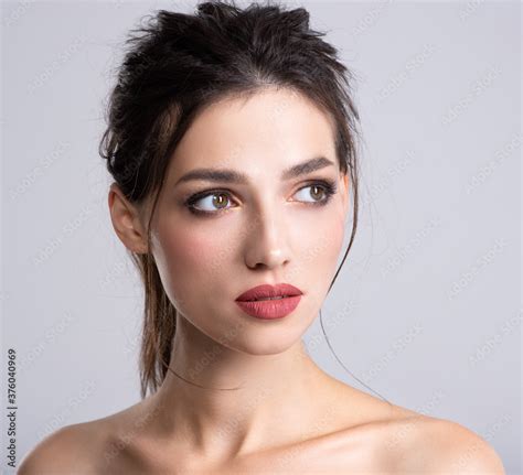Woman With Beauty Brown Hair Portrait Of Brunette Woman With Beautiful Long Hairstyle Fashion