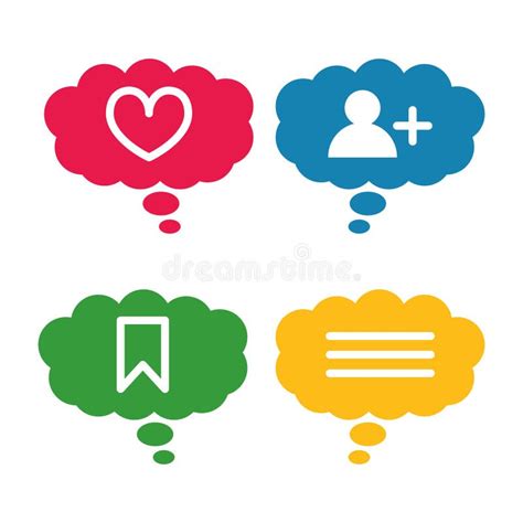 Bubble Chat Icon Love Add Save And Dialog Template Stock Vector