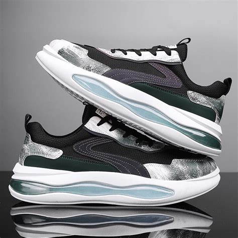 남성 스니커즈 남성 럭셔리 디자이너 스포츠 러닝화 테니스 워킹 캐주얼 신발 에어 트레이너 운동 화이트 조깅 신발 Aliexpress