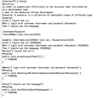 Maven BDD Jbehave Stories While Executing Results In Pending Stack