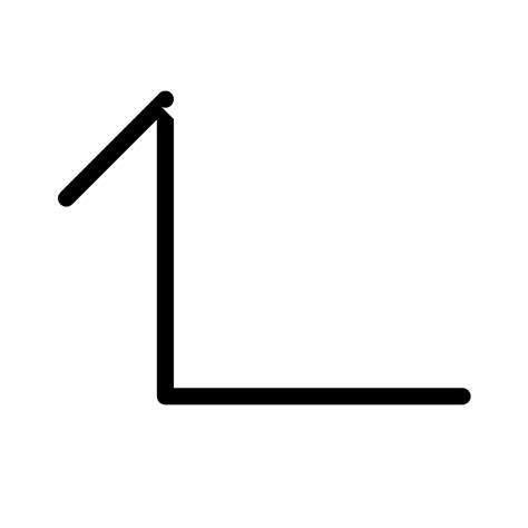 Arrow Elbow Left Up Thin Vector Svg Icon Svg Repo