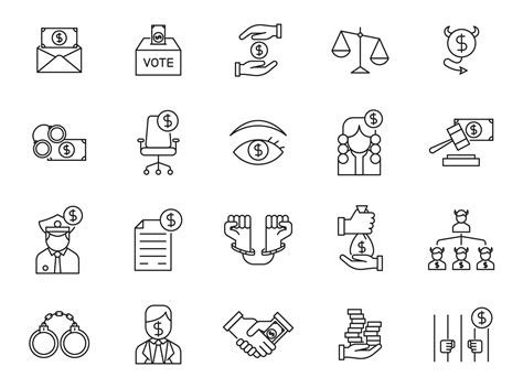 20 Corruption Vector Icons