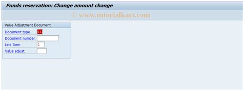 FMXPM2 SAP Tcode Funds Reservation Change Value Adj