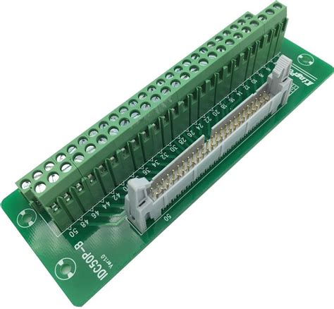 X1 Terminal Block Idc50 2x25 Pins 0 1 Male Header Breakout Board Connector Electrical Equipment