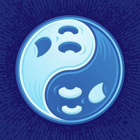 Ghost Yin Yang Digital Art By John Schwegel Pixels