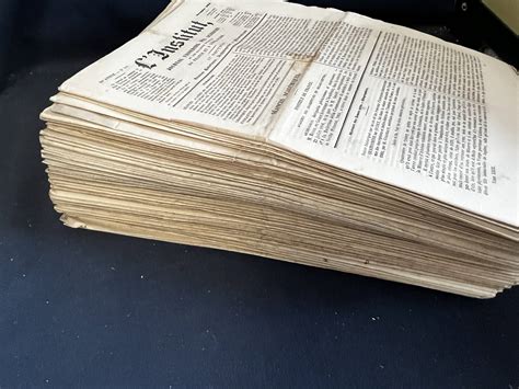 Vieux papiers 19ème Ensemble de numéros du journal L institut