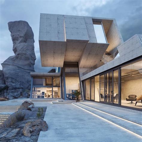 La Casa De Estilo Brutalista Que Juega Con Los Límites De La Gravedad