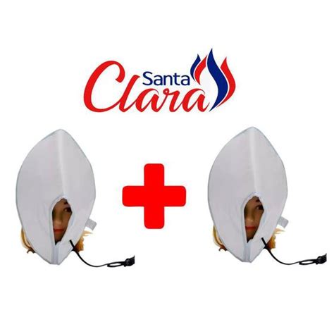 Máscara facial térmica elétrica limpeza de pele estética SANTA CLARA Máscara Térmica
