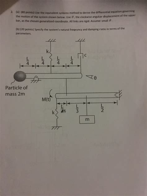 solved use the equivalent systems method to derive the