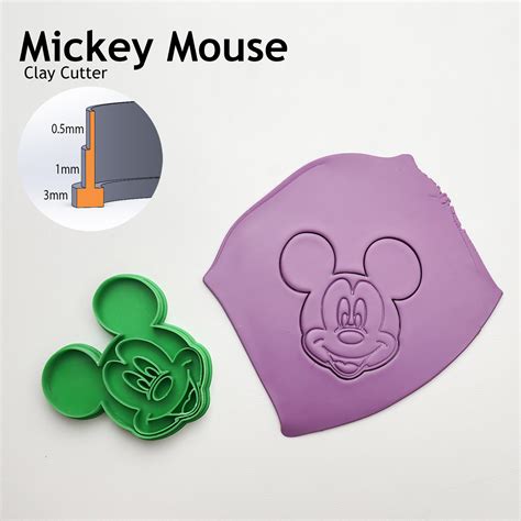 Stl File Mickey Mouse Clay Cutter・3d Print Object To Download・cults