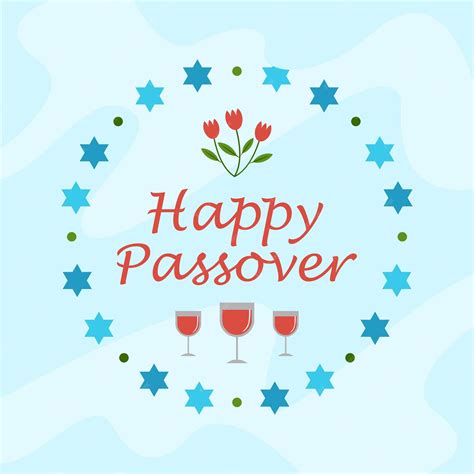Premium Vector Happy Passover Pesach Social Media Post Template