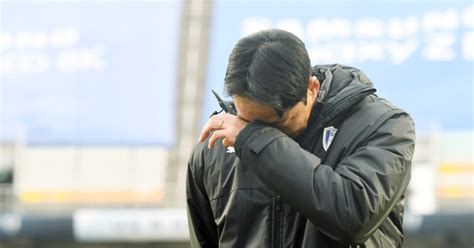 포토 수원 삼성 염기훈 감독대행 참을 수 없는 눈물이