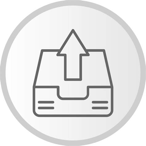 Outbox Vector Icon 16003906 Vector Art At Vecteezy