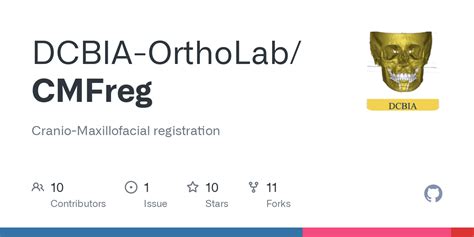 GitHub DCBIA OrthoLab CMFreg Cranio Maxillofacial Registration