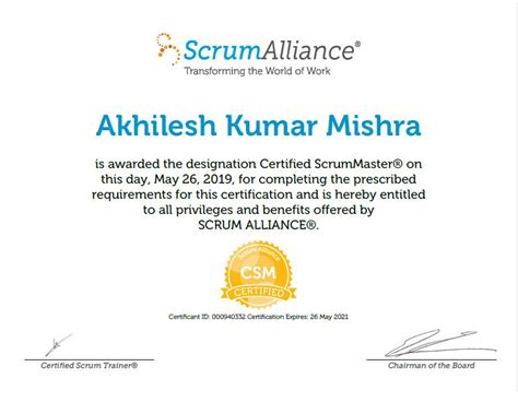 Akhilesh Mishra On Linkedin Certifiedscrummaster Csm Scrum