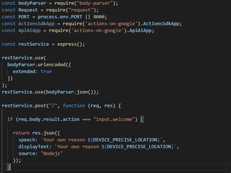 Node Js How To Fetch Device Location From Action On Google Stack