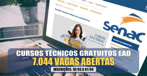 Quer fazer um curso técnico de graça certificado do Senac Senac