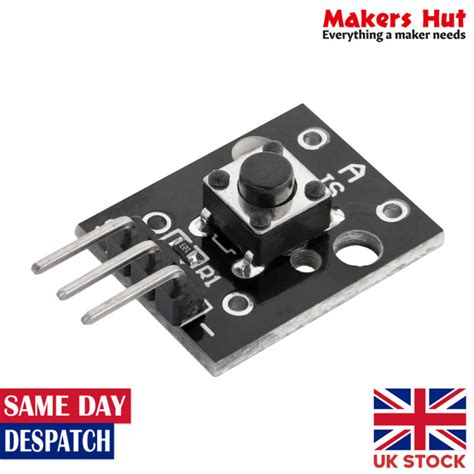 Ky 004 Button Key Switch Sensor Module For Arduino Makers Hut