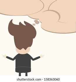 Business Man Brainstorming Stock Vector Royalty Free 158363060