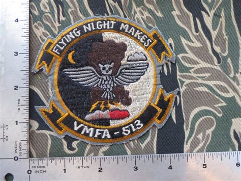 Patch Flying Nightmares Usmc Patch Usmc Vmfa 513 Etsy
