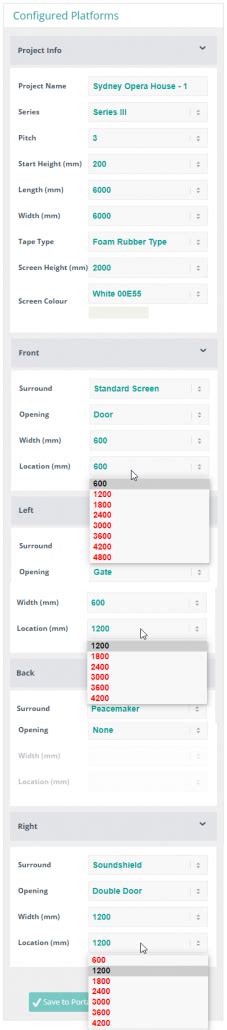 Configurator User Instructions Configured Platforms