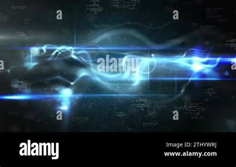 Animation Of Illuminated Smoke Pattern Moving With Mathematical