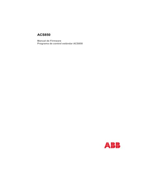 manual de firmware acs850
