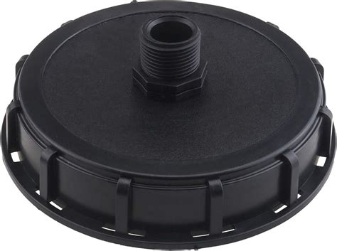 IBC Vented Lid 165mm Dia With 32mm Coarse Male Thread 1 Vent Hole Plastic For IBC Ton Bucket IBC