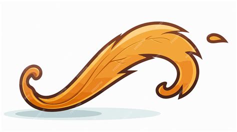 A Cartoon Of A Tail With A Tail Pointing Up Premium Ai Generated Vector