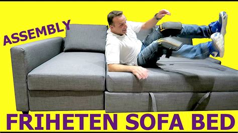 Ikea Friheten Sofa Bed Assembly Instructions Youtube