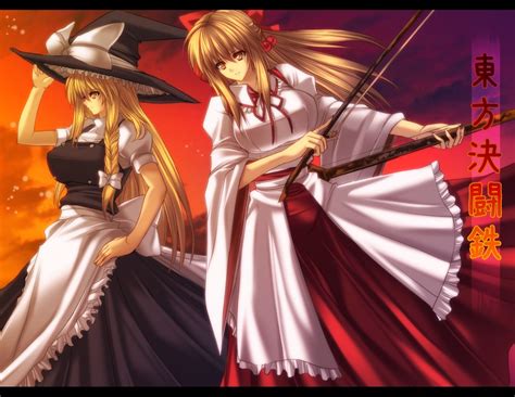 Kirisame Marisa And Satsuki Rin Touhou Drawn By Jurishiningred