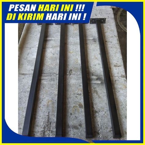 Jual H111 Kaki Meja Besi Hollow Kotak Holo Kaki Meja Kursi Hairpin