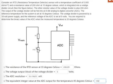Solved Consider An RTD Resistance TemPErature Detector Chegg
