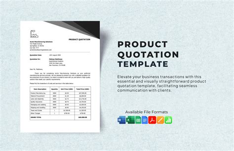 Free Editable Quotation Templates In PDF To Download