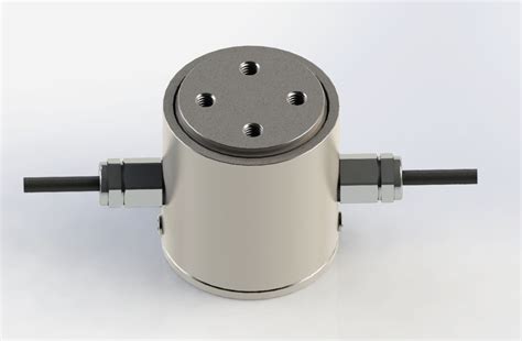 扭矩和推力双轴传感器 2 轴称重传感器solidworks 2018模型图纸下载 懒石网