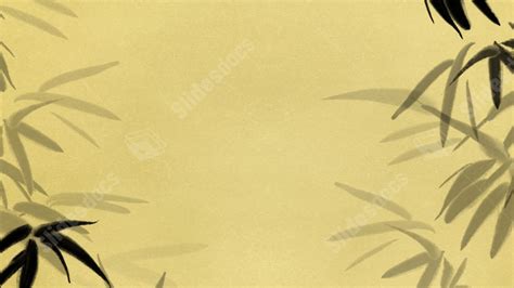 Bamboo Bamboo Leaves Plant Simple Powerpoint Background For Free