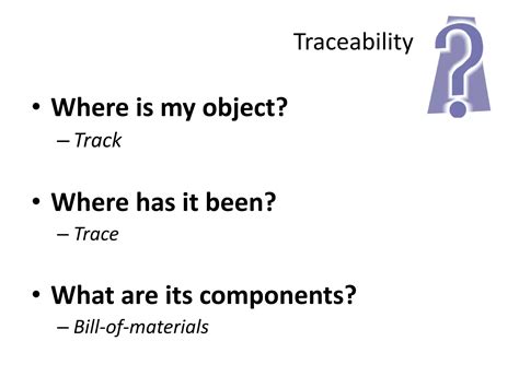 Cost Model For Rfid Based Traceability Information Systems Ppt