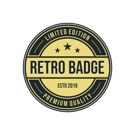 Premium Vector Classic Vintage Retro Label Badge Logo Design
