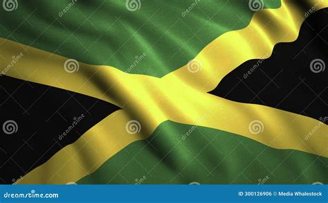 Background Of Bright Waving Flag Motion Beautiful 3D Animation With