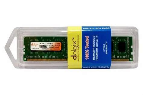 Dolgix 4gb Ddr3 1333mhz Desktop Ram Voltage 1 5 V At ₹ 1999 Piece In Noida