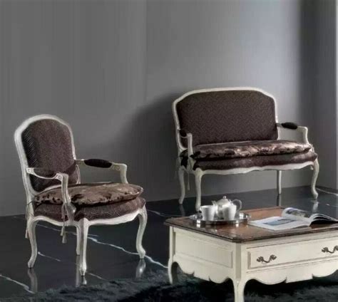 Jvmoebel Wohnzimmer Set Klassische Sofa 2 Sitzer Polster Sessel Grau