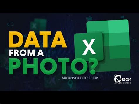 How To Import Excel Data From An Image Orion Networks