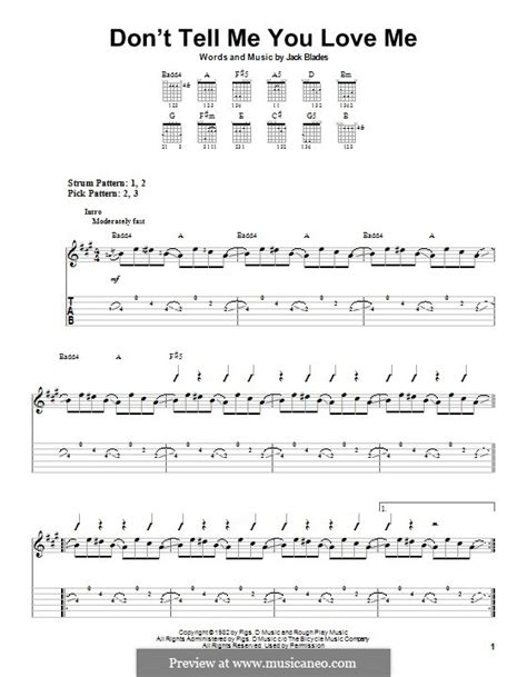 Dont Tell Me You Love Me Night Ranger By J Blades On Musicaneo