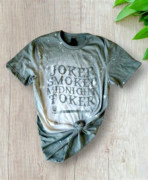 Joker Smoker Midnight Toker Tee Etsy