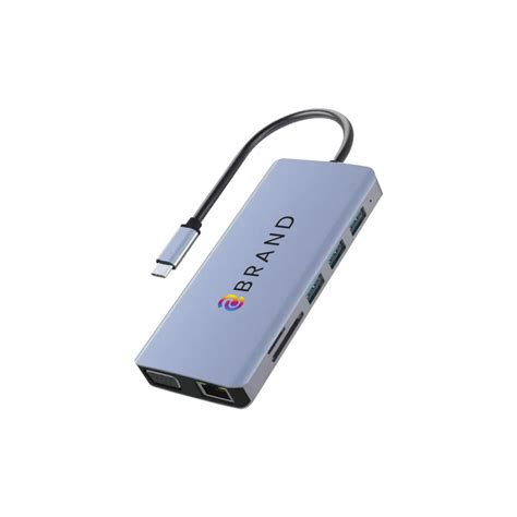 Hub USB C Vers HDMI K USB A USB C SD TS RJ VGA Jack